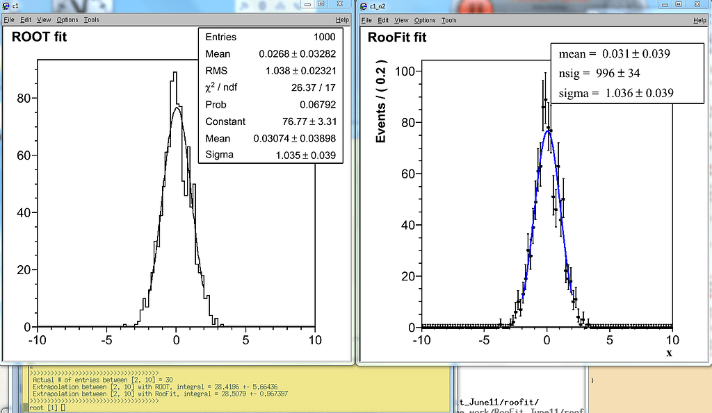 Integral uncertainty with RooFit - Roofit and RooStats - ROOT Forum