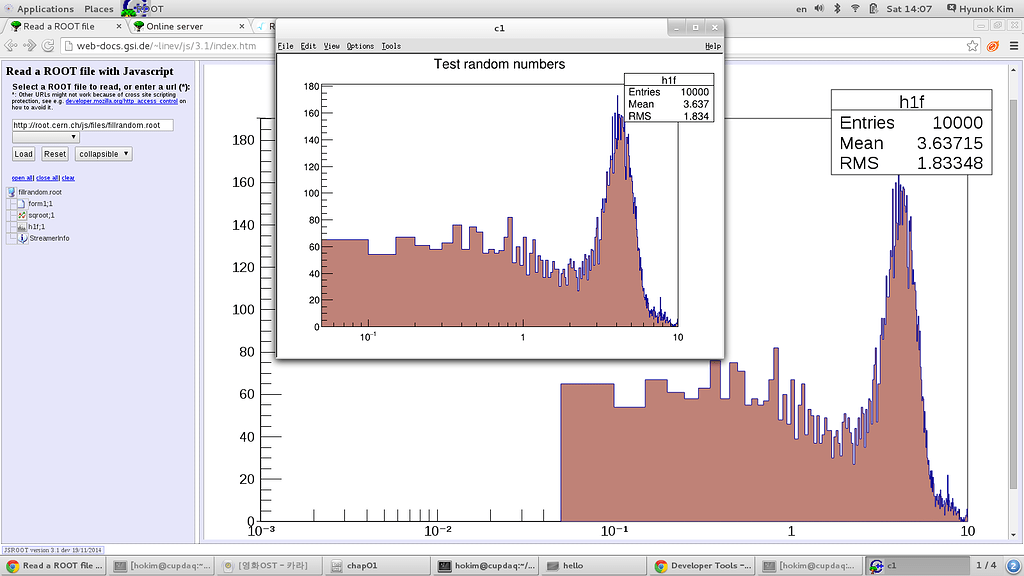 JSROOT drawing with Log X option different from that of ROOT - ROOT - ROOT Forum