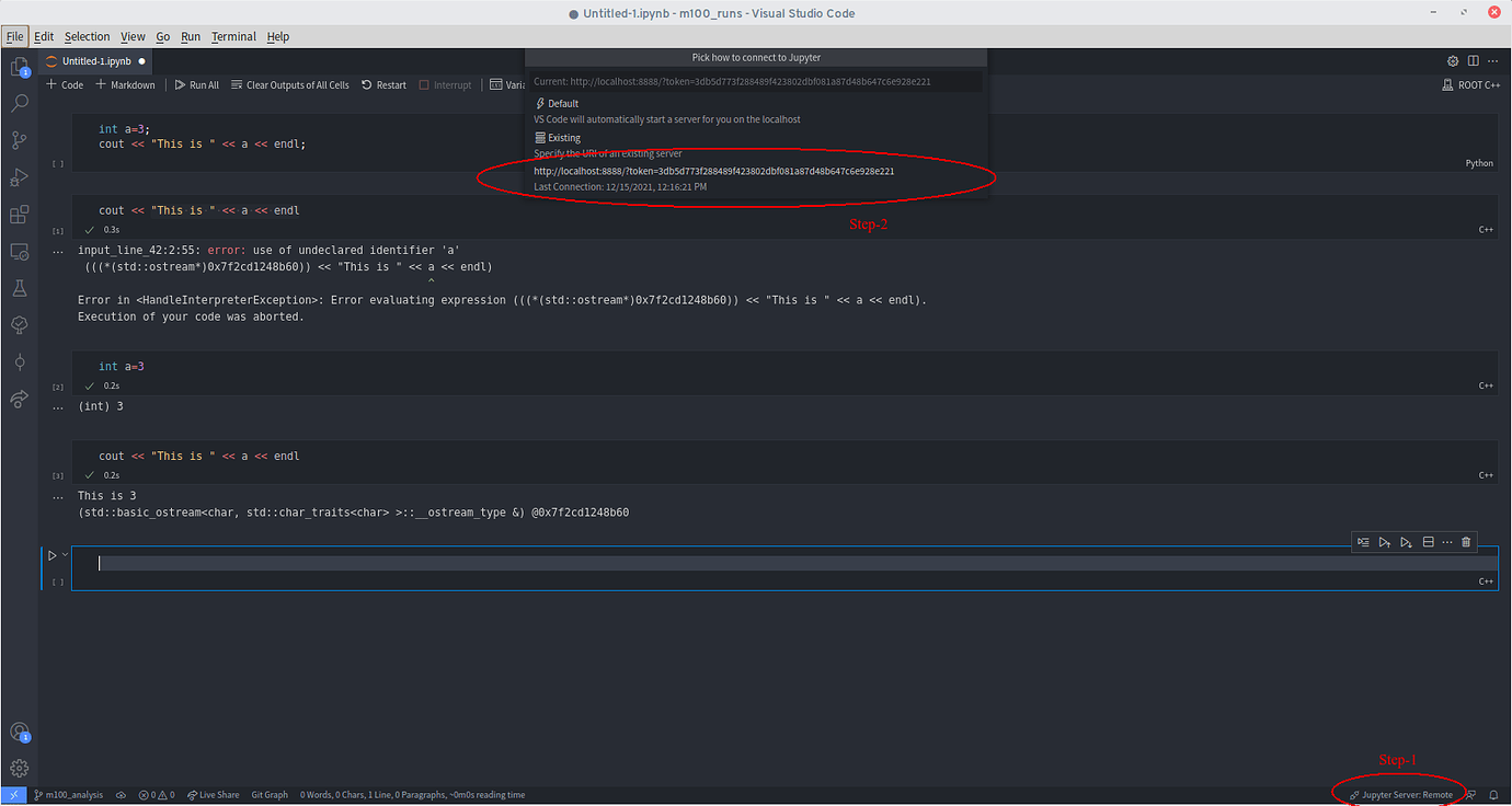 ROOT C++ notebook inside vscode - Newbie - ROOT Forum