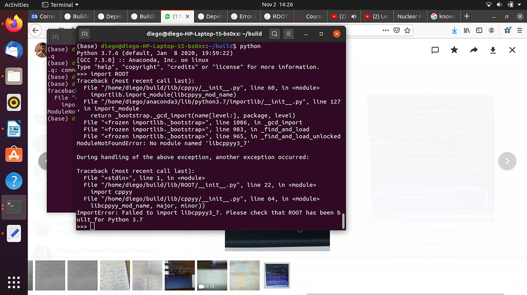 Error installating ROOT on Ubuntu 20.04 - ROOT - ROOT Forum