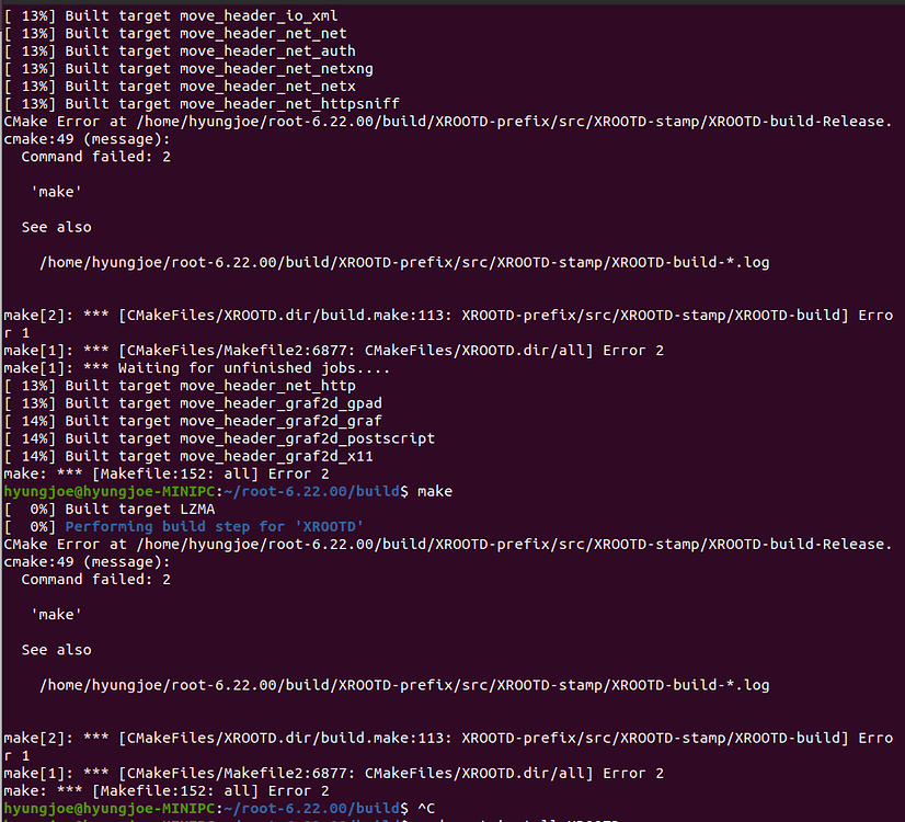 How Can I Get Rid Of Cmake Error At Home Usr Root Root Forum