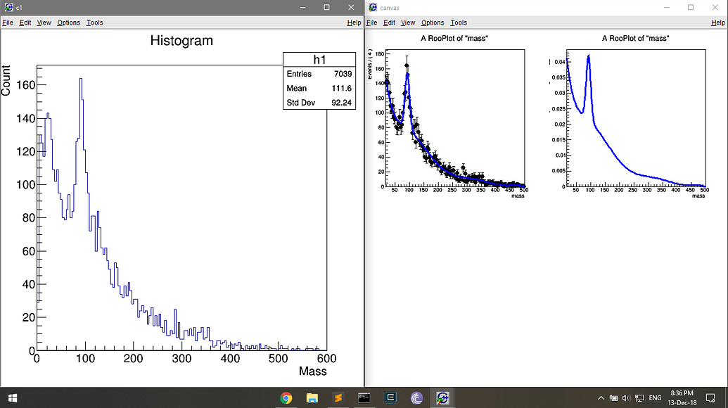 Bernstein Polynomial + Gaussian (or Crystal Ball) fit to a histogram - Newbie - ROOT Forum