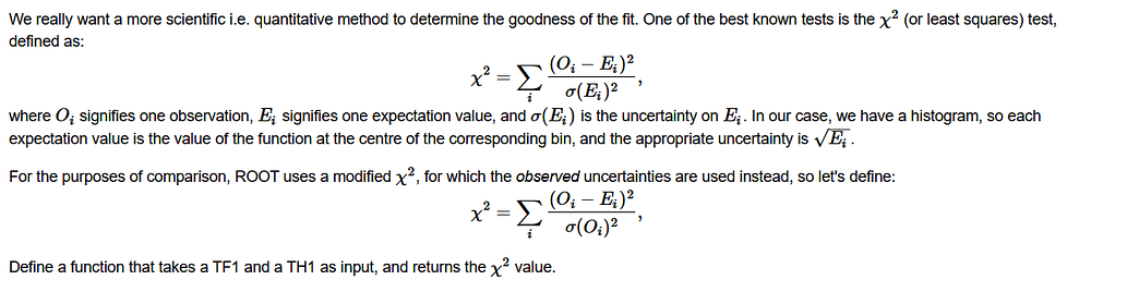 How to perform least square and modified least square fit using ROOT ...