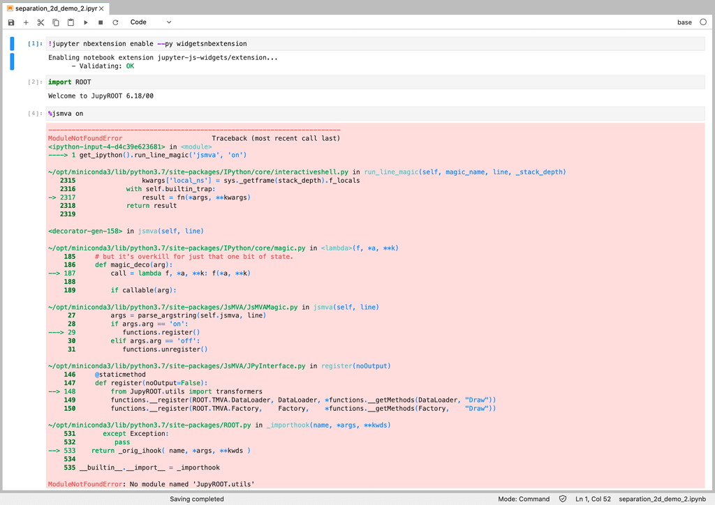 Jupyter PyROOT install issue - Newbie - ROOT Forum