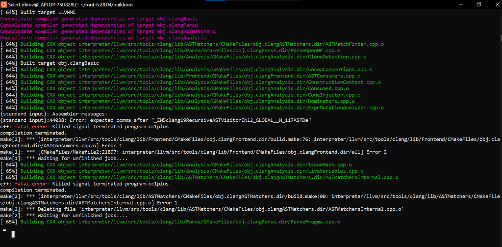 Trouble while installing Root - Newbie - ROOT Forum