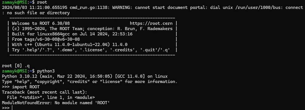 Python error massage "No module named "ROOT"" although ROOT is ...