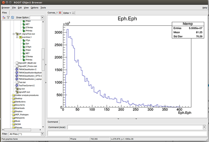 Extracting variables from Delphes ROOT file - ROOT - ROOT Forum