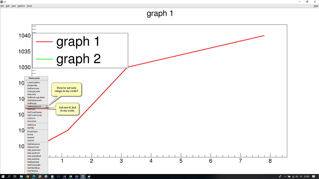 How to set axis range in my code? - ROOT - ROOT Forum