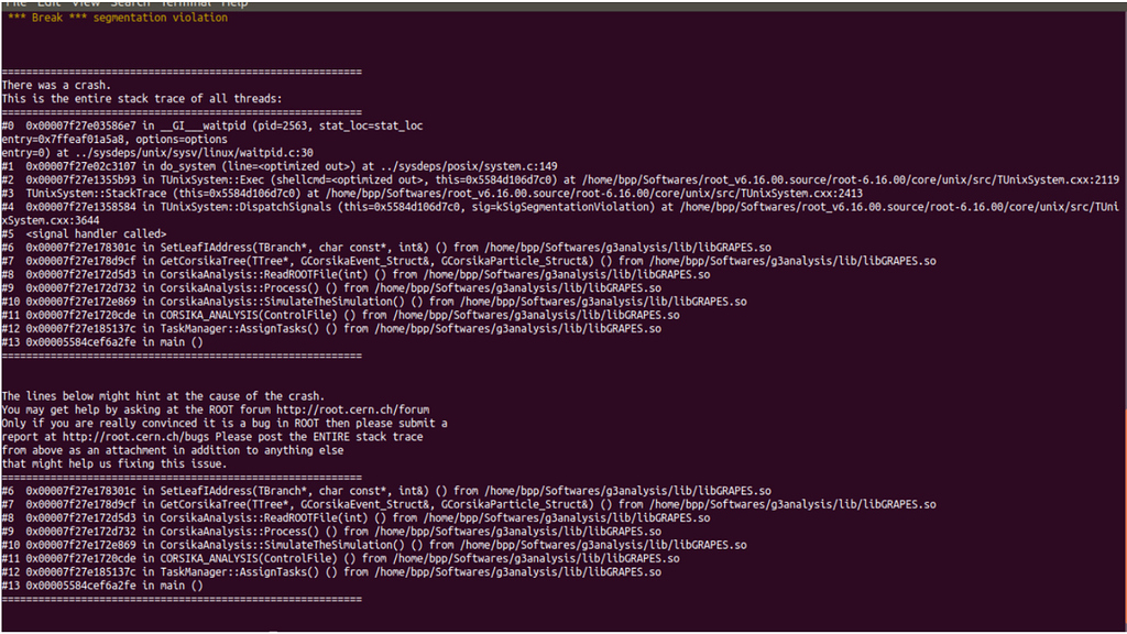 *Break* Segmentation Violation Error - ROOT - ROOT Forum *Break* Segmentation Violation Error - ROOT - ROOT Forum