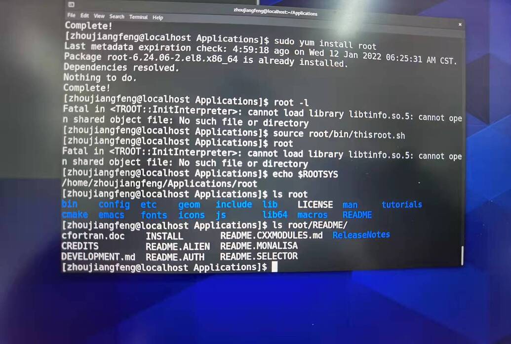 Problem with root on Centos. error while loading shared libraries:libzstd.so.1 - ROOT - ROOT Forum