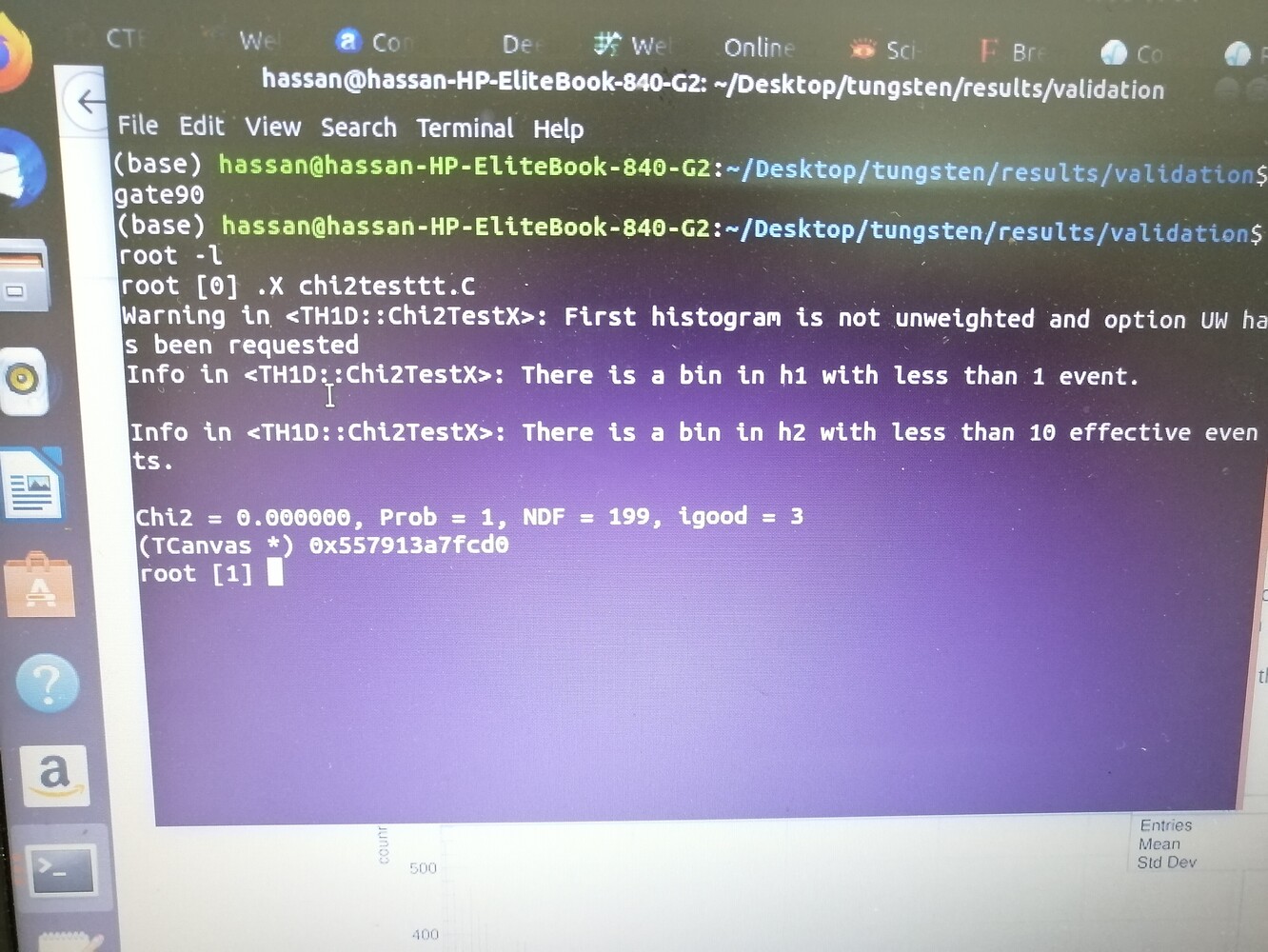 Chi2test unweigthed histogram - ROOT - ROOT Forum