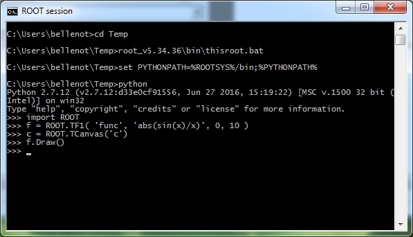 Setting Up Pyroot On Win 10 Root Root Forum 